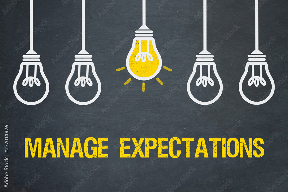 Manage expectations Stock Photo | Adobe Stock