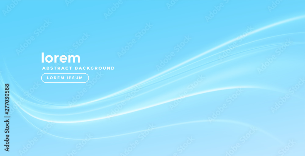 stylish blue background with smooth wave Stock Vector | Adobe Stock