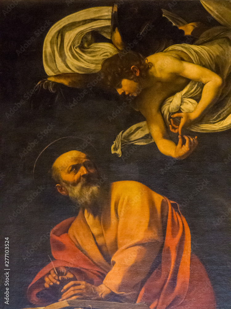 The Inspiration of St. Matthew (Italian: San Matteo e l'Angelo) by ...