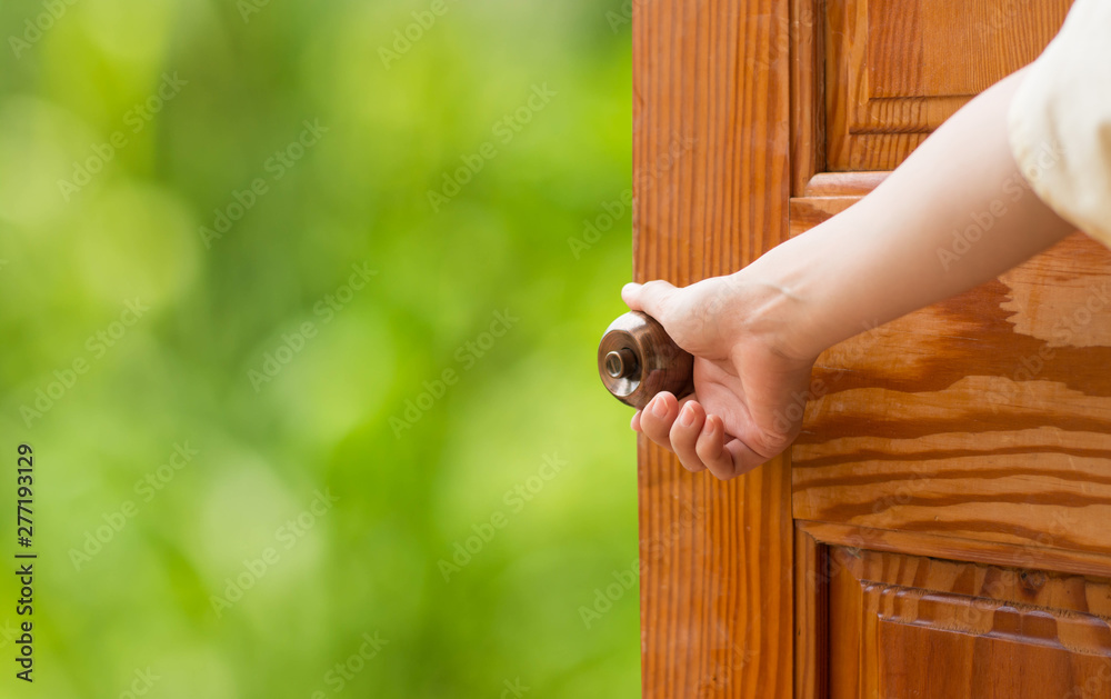 Opened Door To Outside