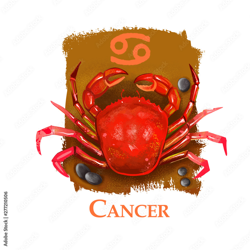 ภาพประกอบสต็อก Creative Digital Illustration Of Astrological Sign