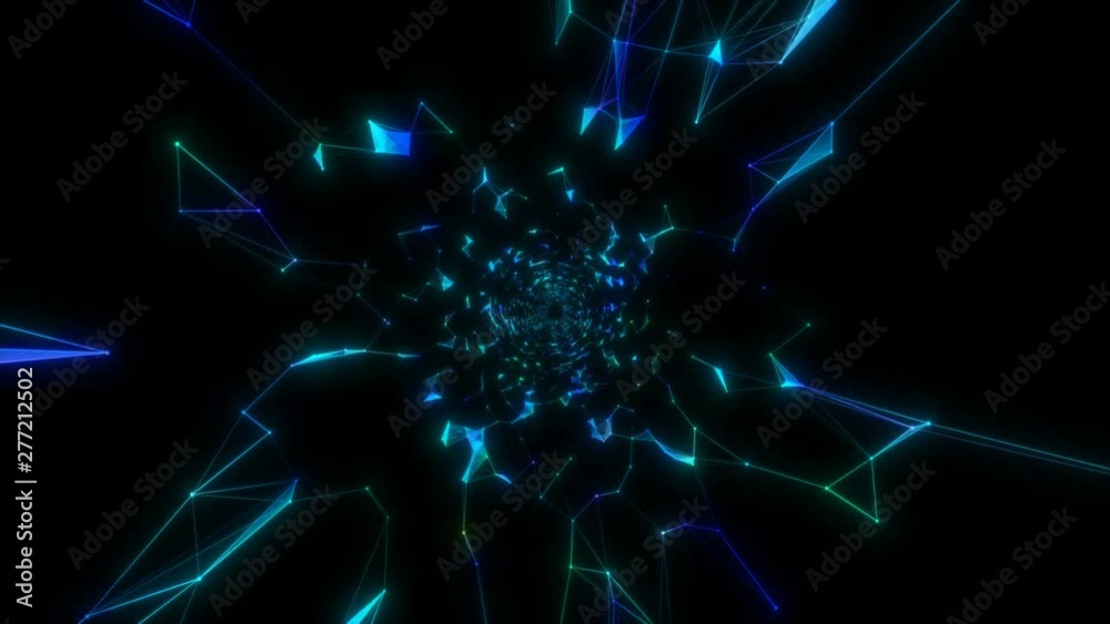 Light points. Abstract science, technology and engineering motion ...