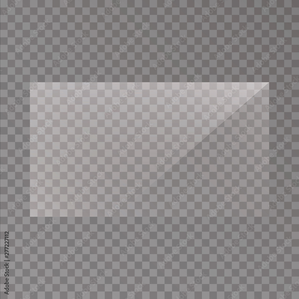 The texture of rectangle glass plate, mirror, windows. Light effect for ...