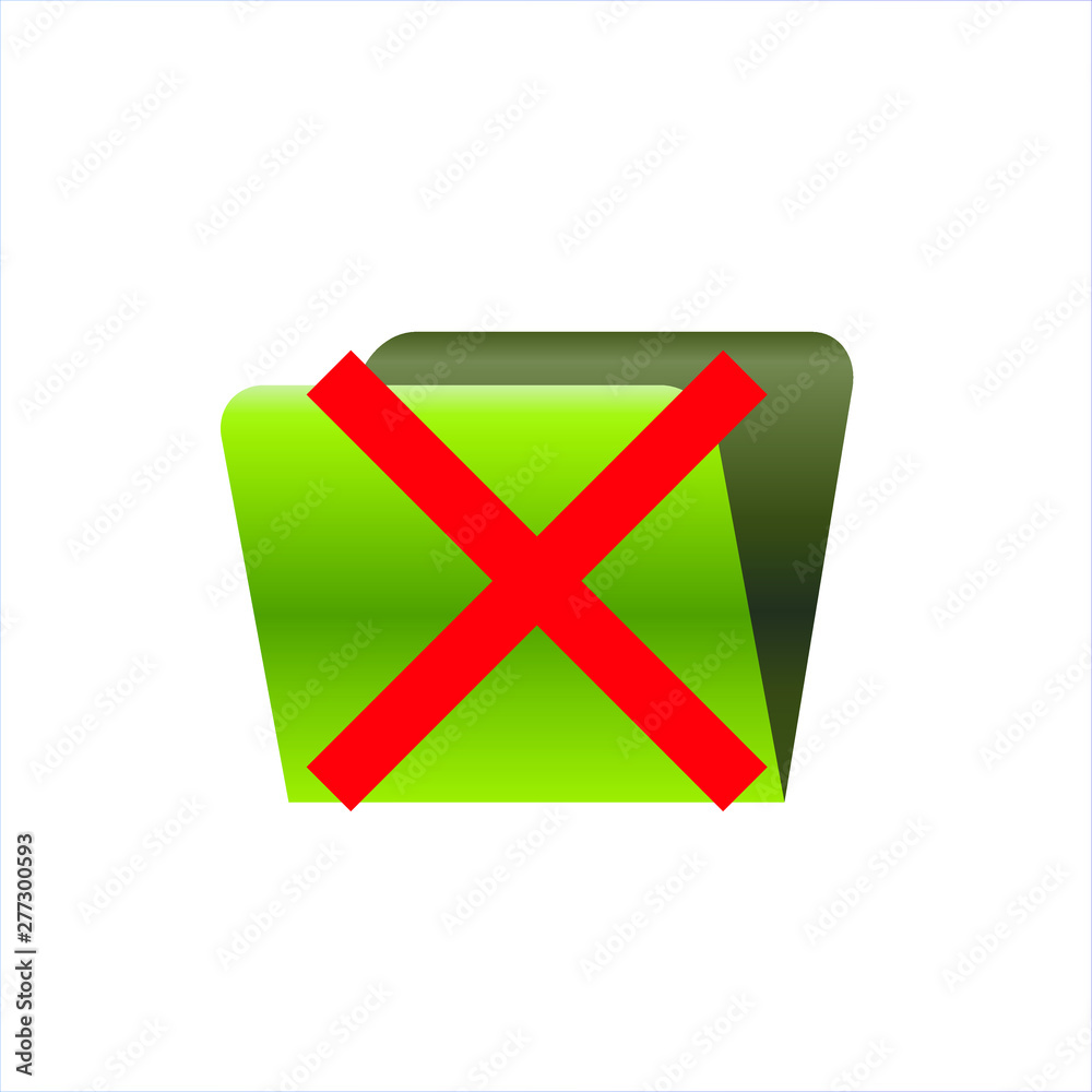 no folder icon file symbol vector Stock Vector | Adobe Stock