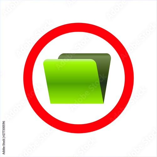 no folder icon file symbol vector Stock Vector | Adobe Stock