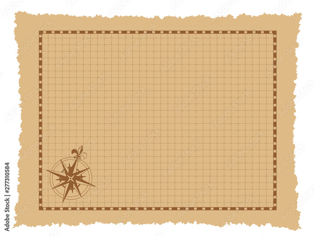 Vintage map template vector illustration Stock Vector | Adobe Stock