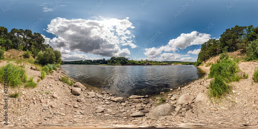 full spherical seamless hdri panorama 360 degrees angle view on rocky ...