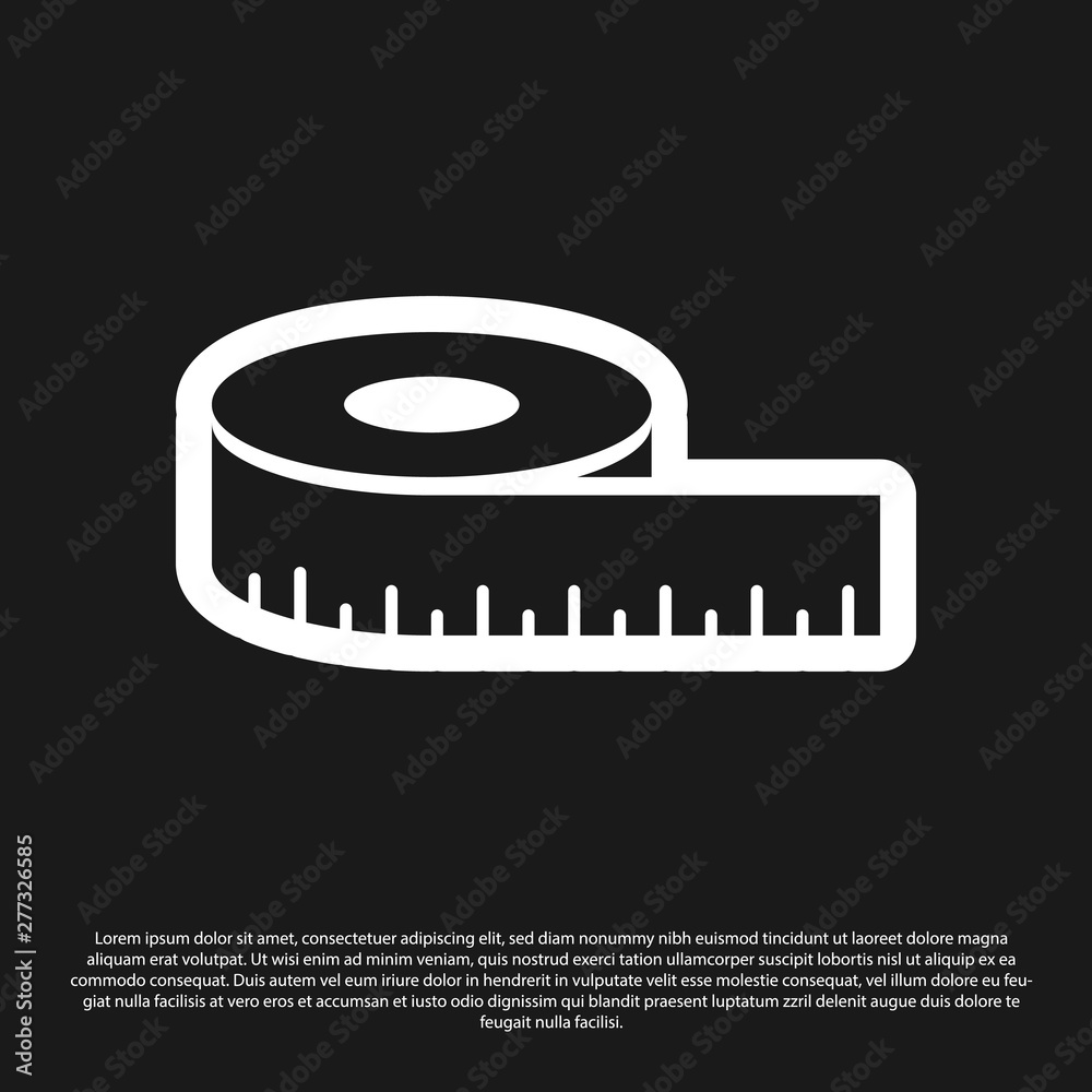 Tape Measure Vector Black And White