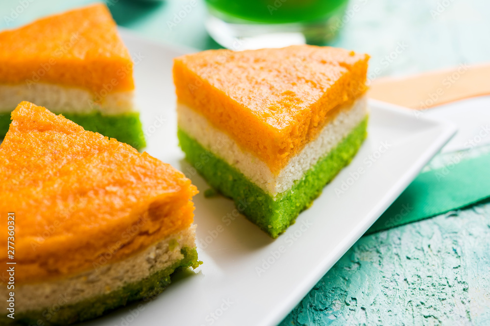 Tri-coloured / tiranga Cake for Independence/republic Day celebration ...