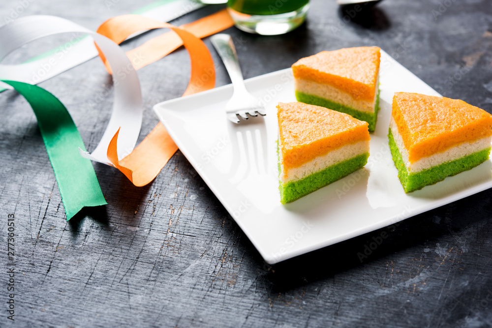 Tri-coloured / tiranga Cake for Independence/republic Day celebration ...