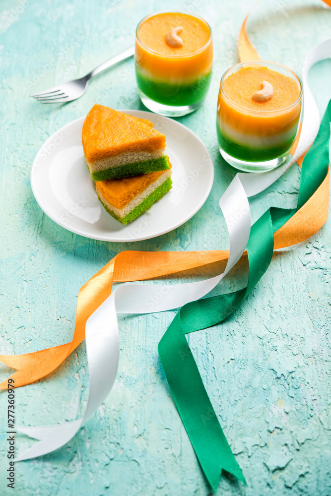 Tri-coloured / tiranga Cake for Independence/republic Day celebration ...