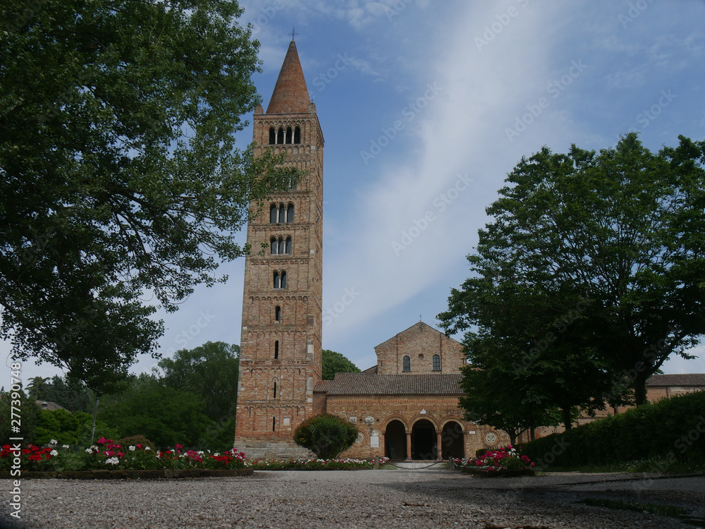Pomposa Abbey is a Benedictine monastery built in Romanesque style on ...