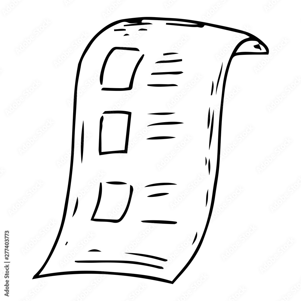 Blank Vote Ballot
