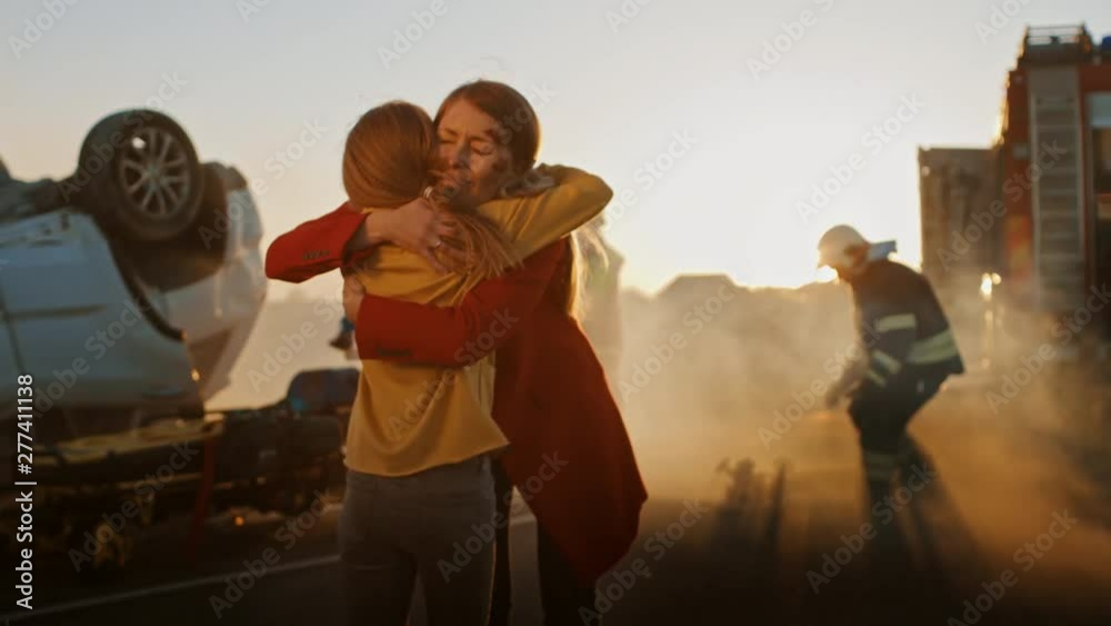 Injured Mother and Young Daughter Reunite After Terrible Car Crash ...