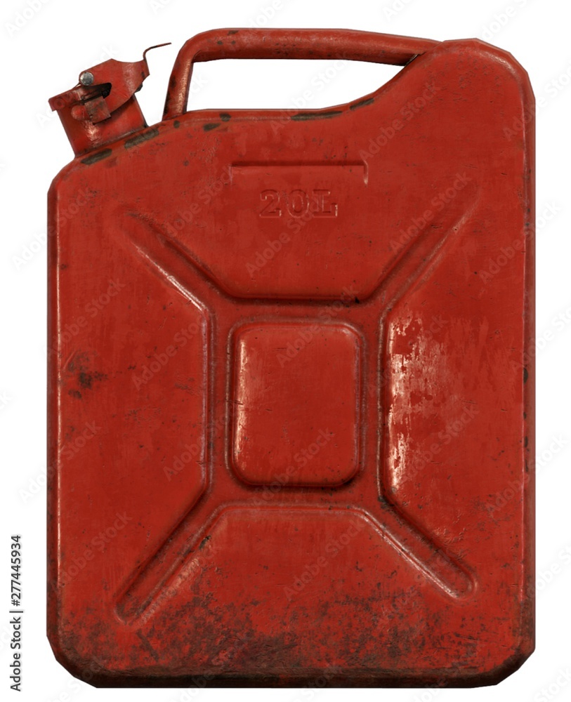 Old red Jerry Can 2D Game Art Stock Illustration | Adobe Stock