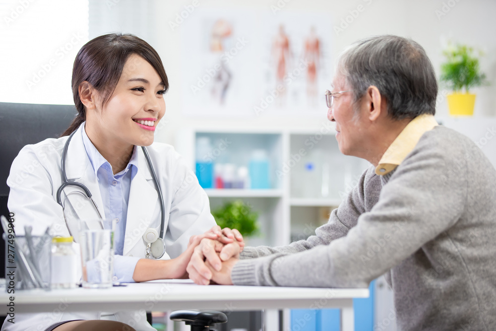 Female doctor see elder patient Stock Photo | Adobe Stock