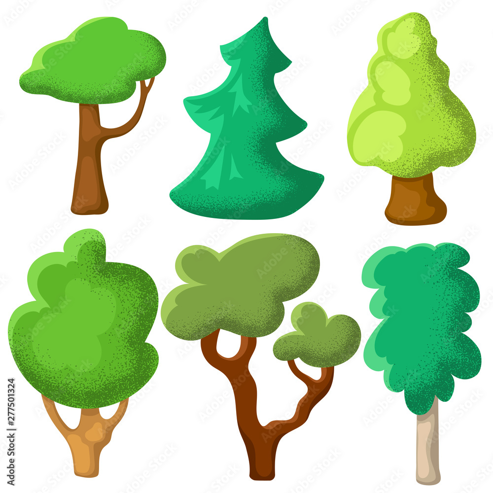 Summer Trees Clip Art