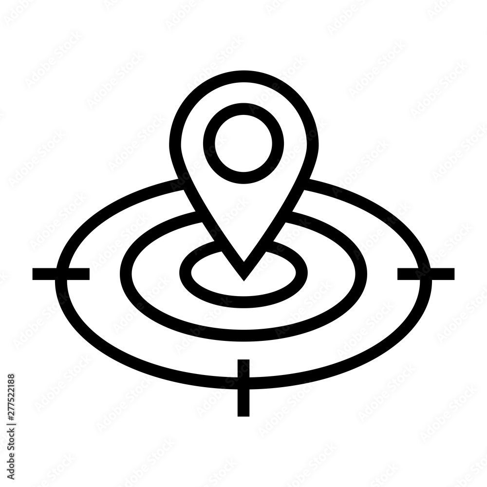 Icon Ortung Stock Vector | Adobe Stock