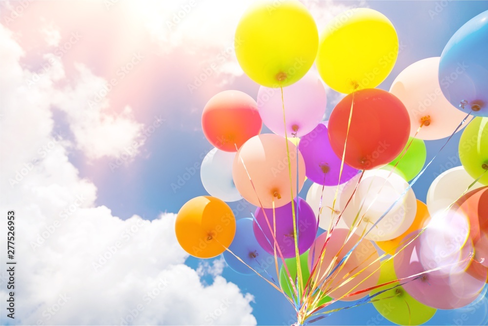 Colorful Balloons In The Sky Wallpaper