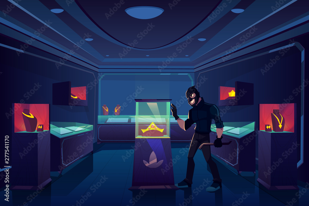 Store Robbery Cartoon