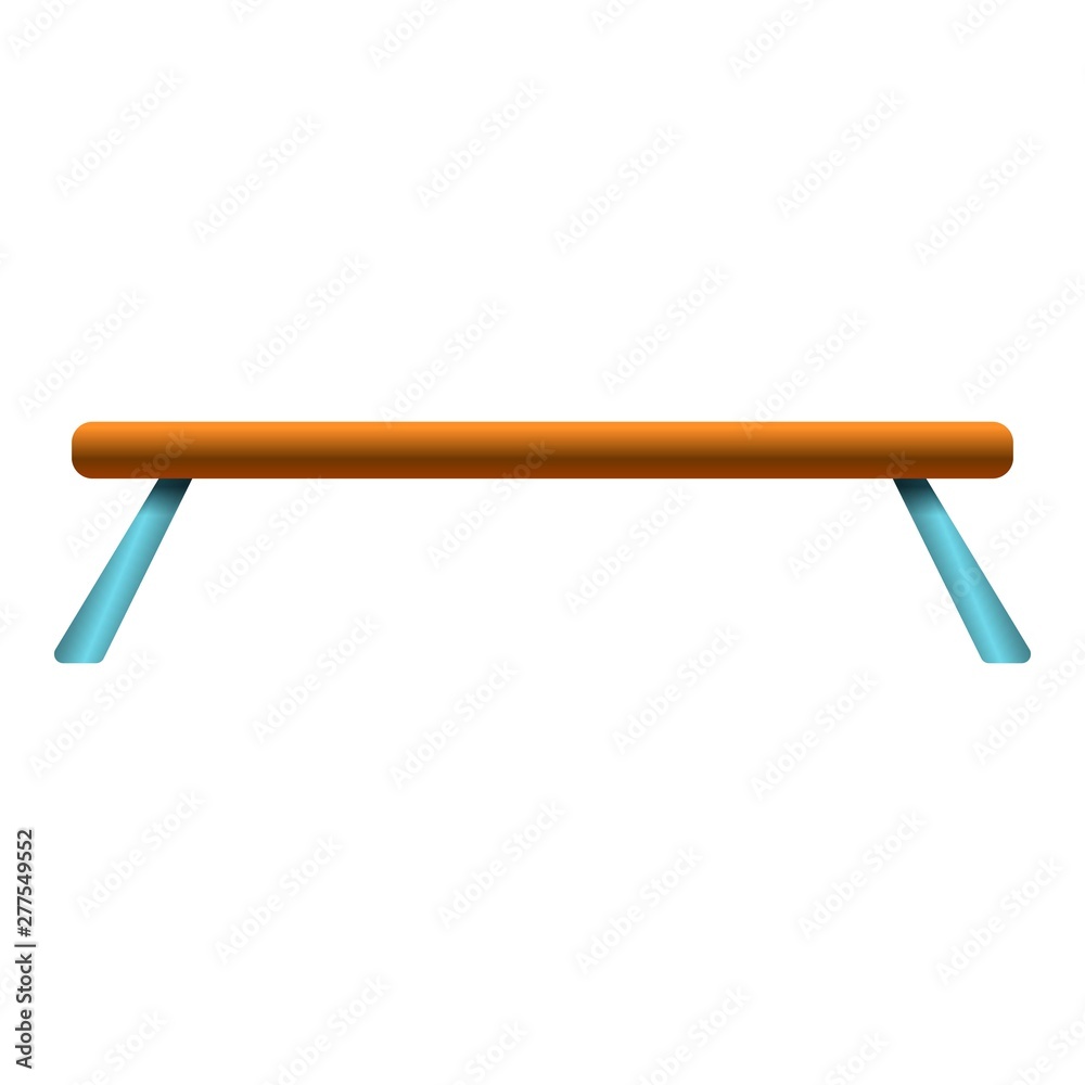 Balance beam icon. Cartoon of balance beam vector icon for web design ...