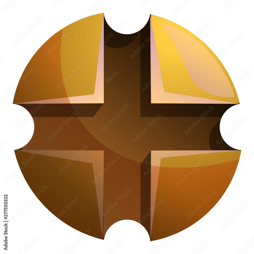 Cross screw head icon. Cartoon of cross screw head vector icon for web ...