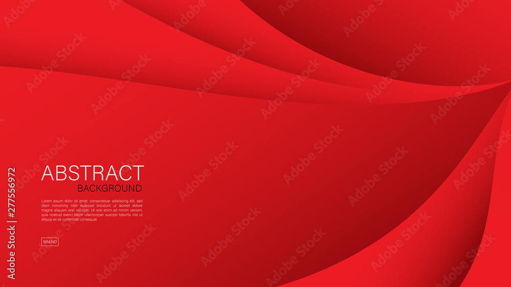 Red abstract background, wave, Geometric vector, graphic, Minimal ...