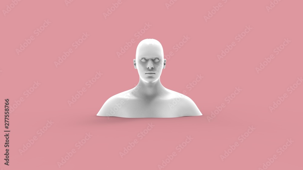 3d rendering of a human model isolated in studio background Stock ...