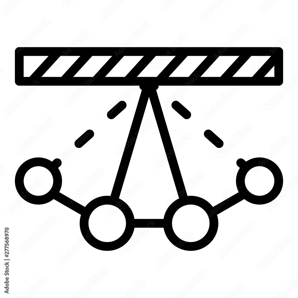 Swinging pendulum icon. Outline swinging pendulum vector icon for web ...