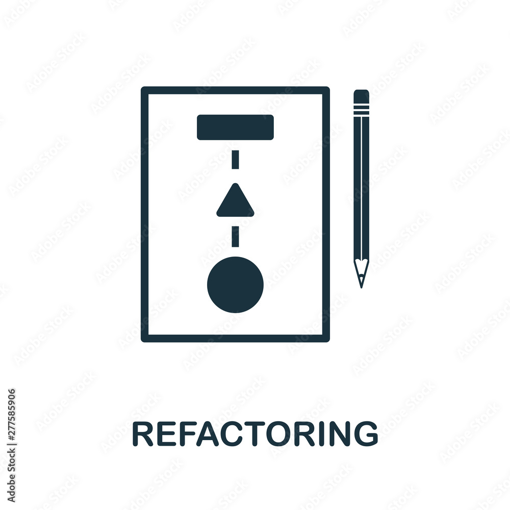 Refactoring vector icon symbol. Creative sign from agile icons ...