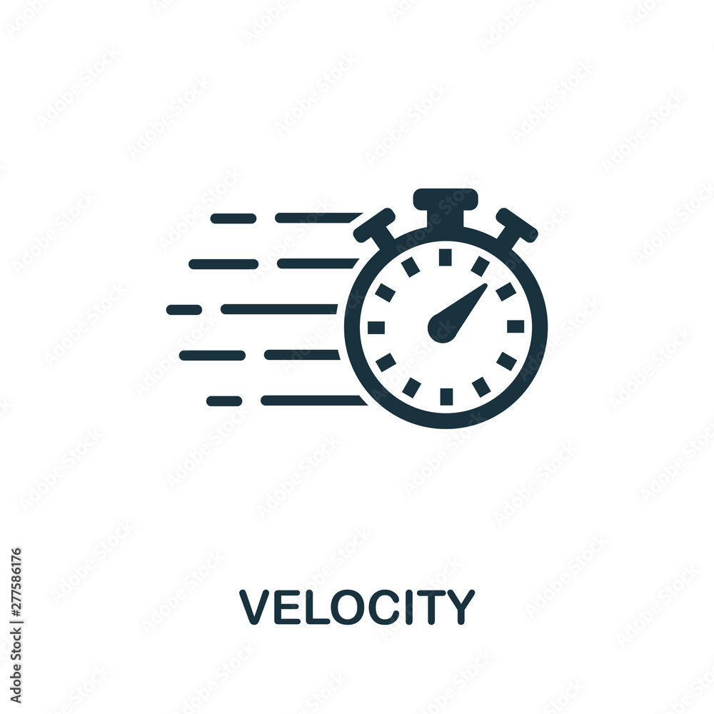 Vetor de Velocity vector icon symbol. Creative sign from agile icons ...