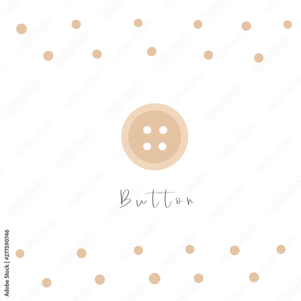Cute doodle hand drawn button with abstract elements, text space. Stock ...