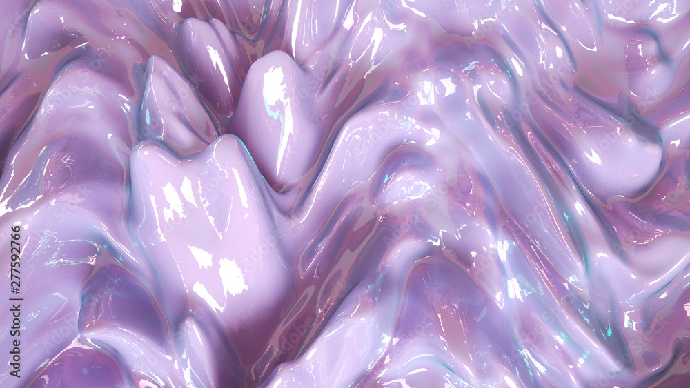 organic purple violet plastic 3d render abstract wavy background ...