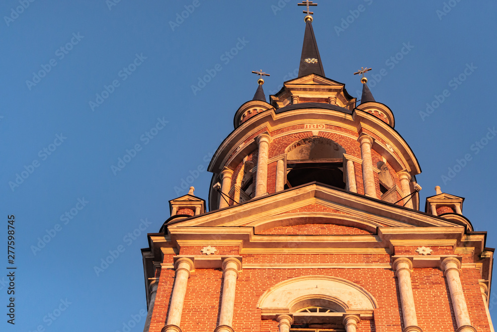 Gothic Orthodox Cathedral. Neo-Gothic Orthodox Church with Masonic ...