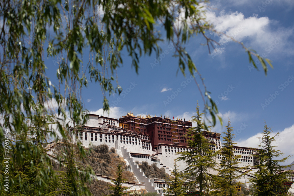 Poster The Potala Palace in Lhasa, Tibet, the former residence of the ...