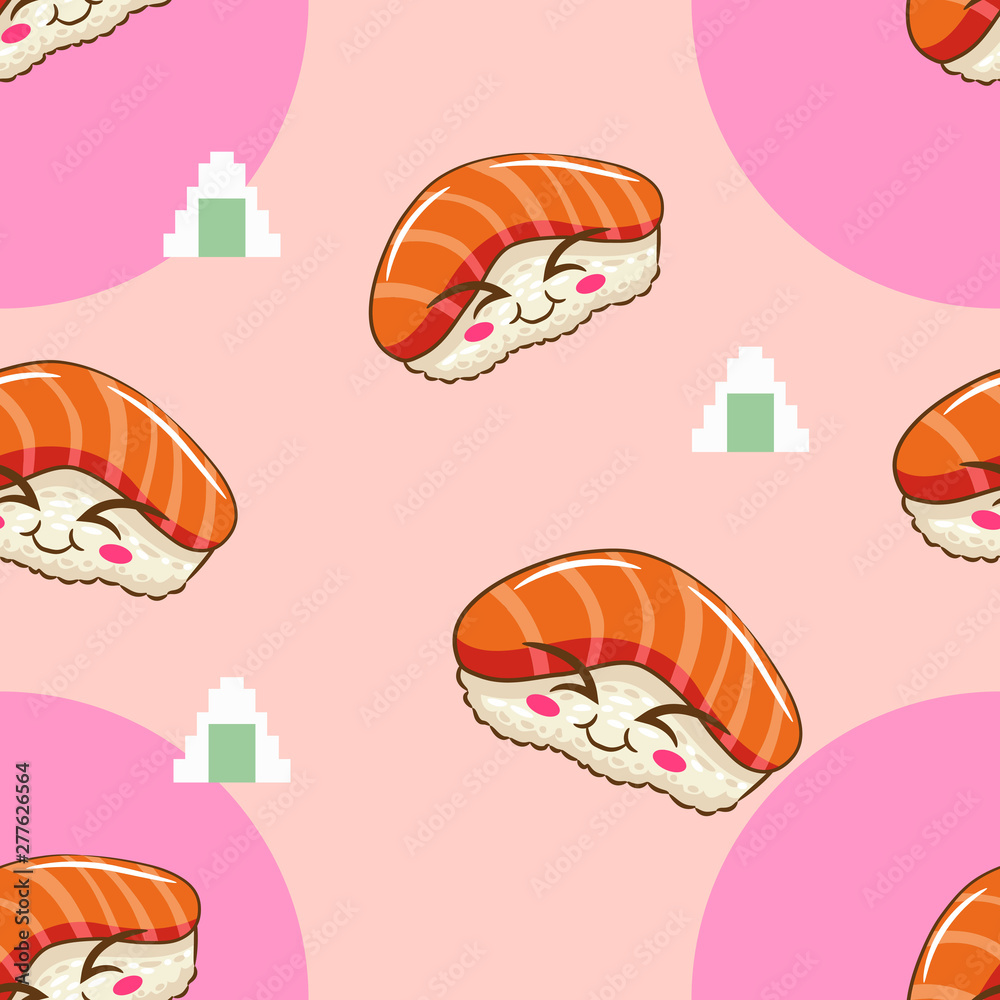 sushi vector pattern graphic design Stock Vector | Adobe Stock