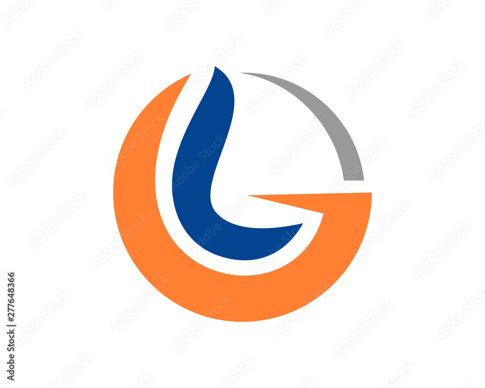 GL LG circle logo 1 Stock Vector | Adobe Stock