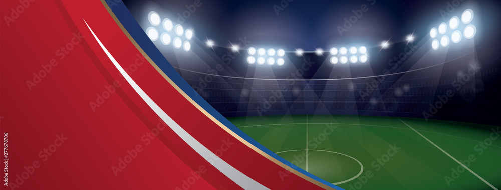 Football championship competition banner background Stock Vector ...