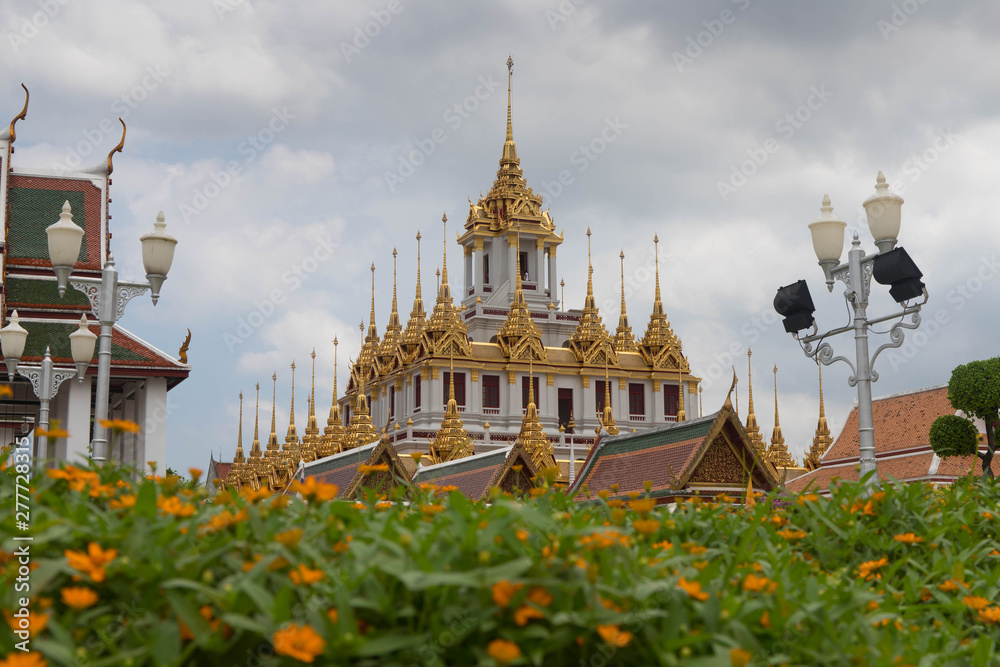Famous temple Loha prasat (metallic castle) of Ratchanadda Temple in ...