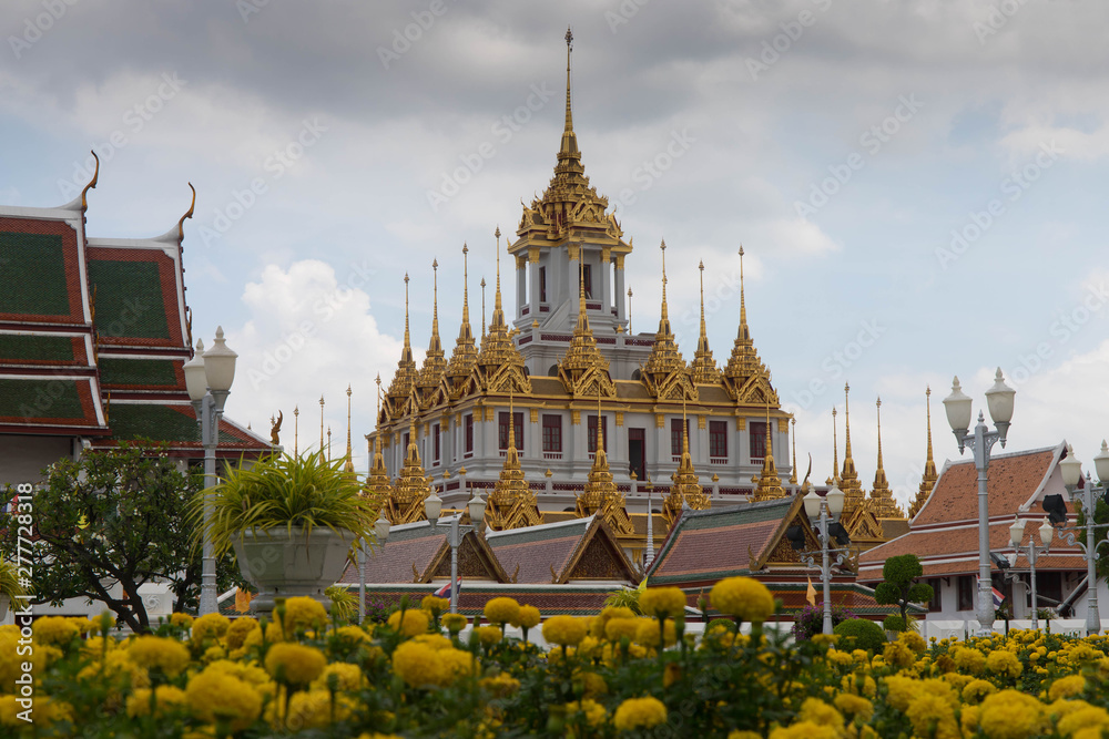 Famous temple Loha prasat (metallic castle) of Ratchanadda Temple in ...