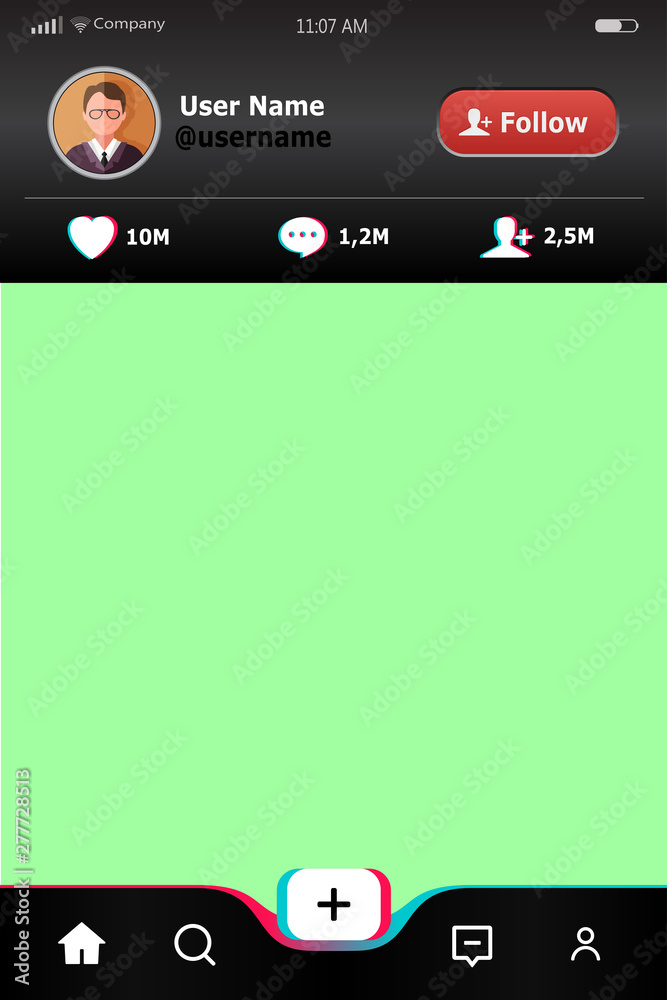 Mobile App template. Background for mobile connection with icons social ...