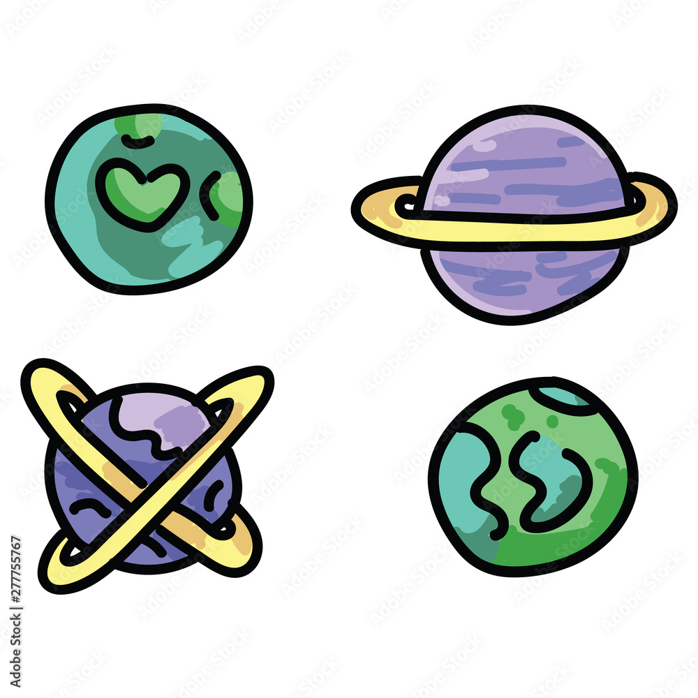 Space Planets Clip Art
