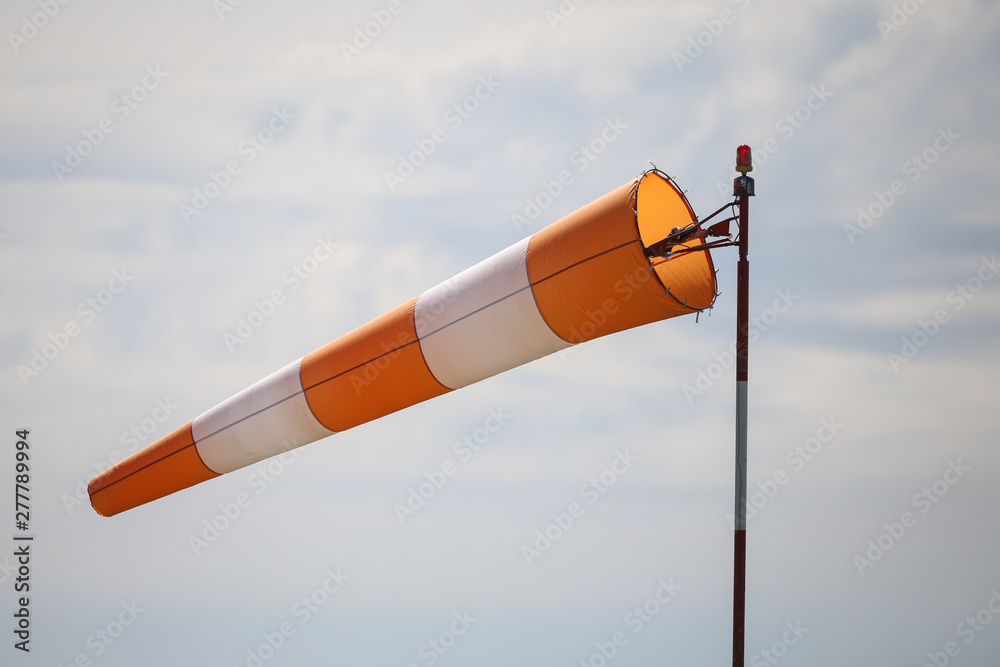 Details with a wind direction indicator on an airport Stock Photo ...