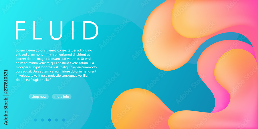 elegance advertisement sky blue yellow pink fluid flow gradient ...