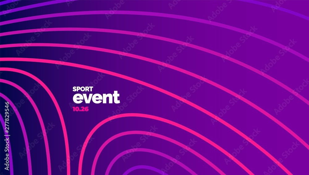 Layout design with dynamic shapes for event, tournament or championship ...