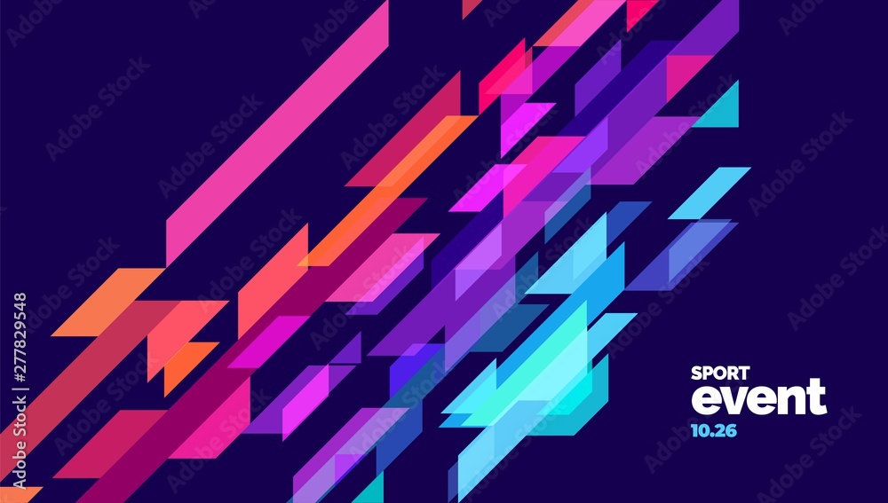 Layout design with dynamic shapes for event, tournament or championship ...