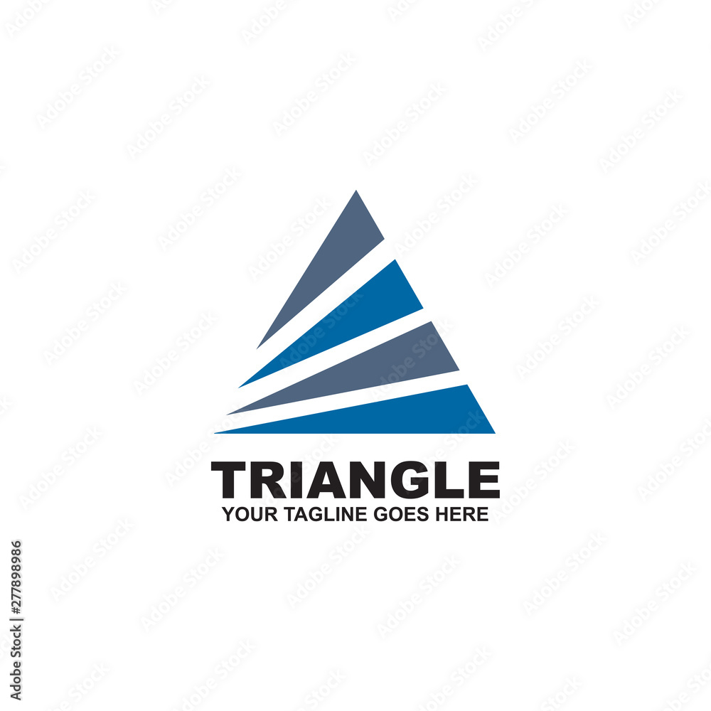 Triangle logo design inspiration vector template Stock Vector | Adobe Stock