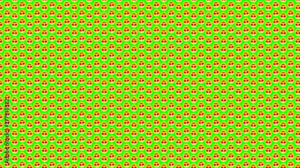 Isolated heart eye smiley background. A lot of emoji are rotating ...