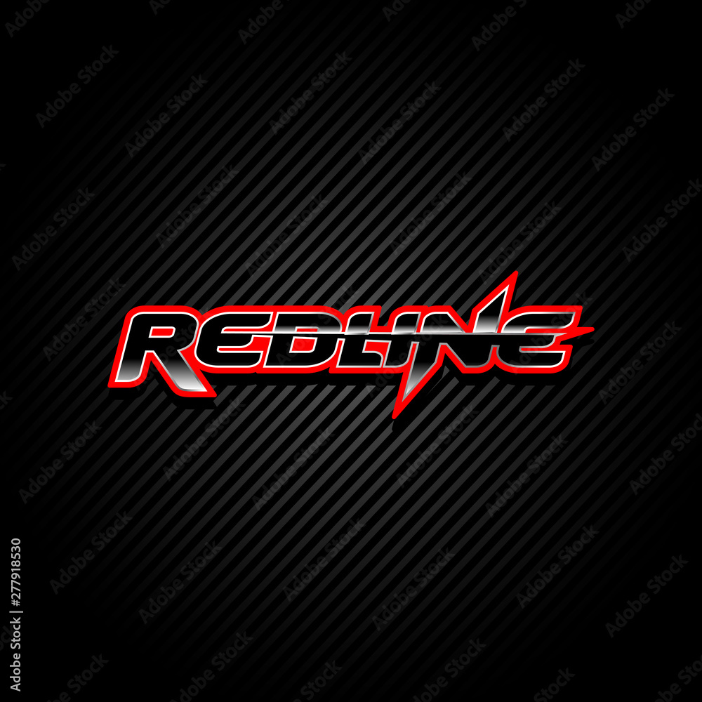 Redline Logo Type Design Symbol Stock Vector | Adobe Stock