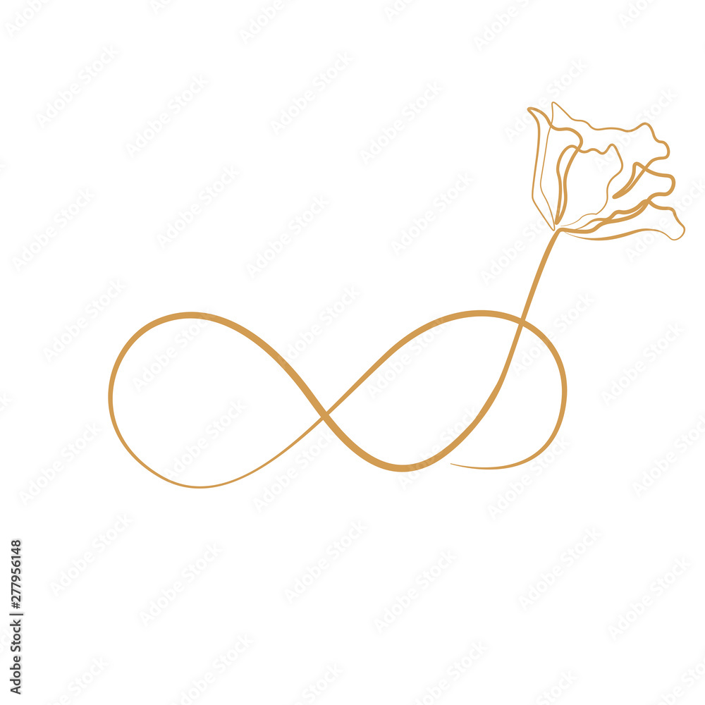 Elegant infinity sign, vector illustration Stock Vector | Adobe Stock